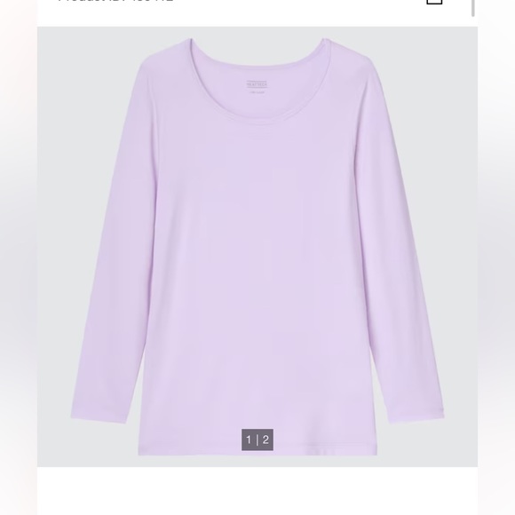 Uniqlo | Shirts & Tops | Uniqlo Heattech Scoop Neck Longsleeve Tshirt ...